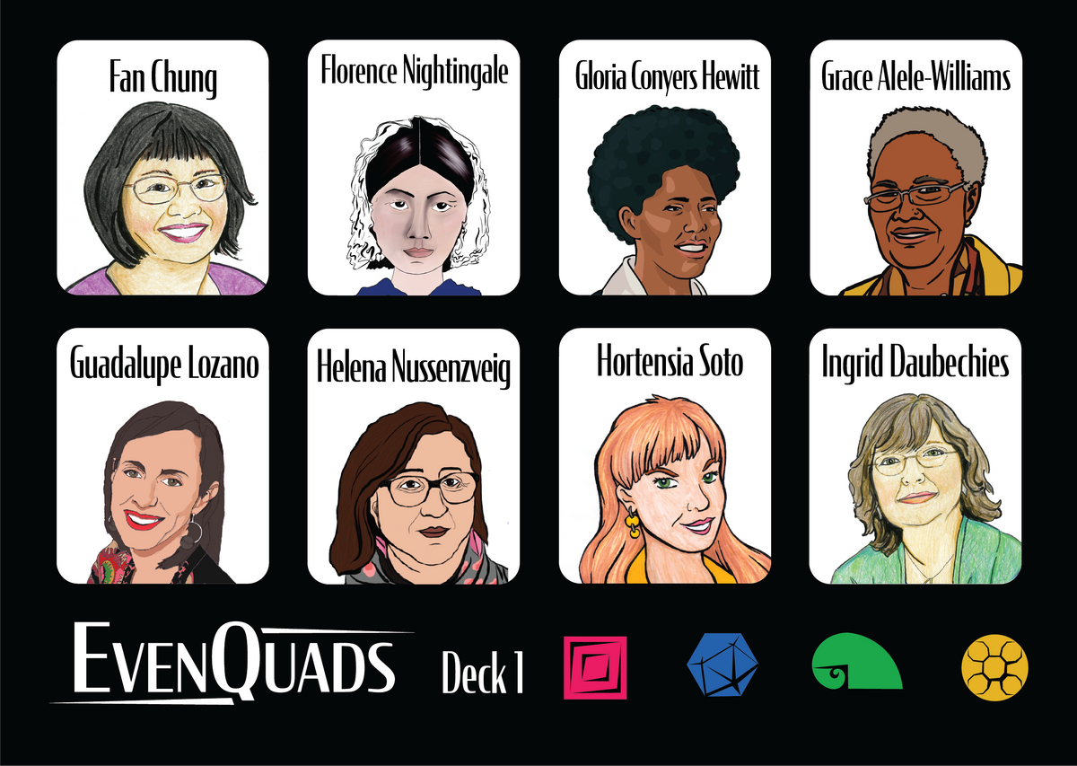 EvenQuads Stickers: Notable Women in Math – AWM WebStore